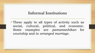 Disciplines and Ideas in Social Science - Institutionalism.pptx