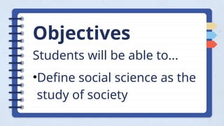 Disciplines and Ideas in the Social Sciences: Society vs Nature | PPTX