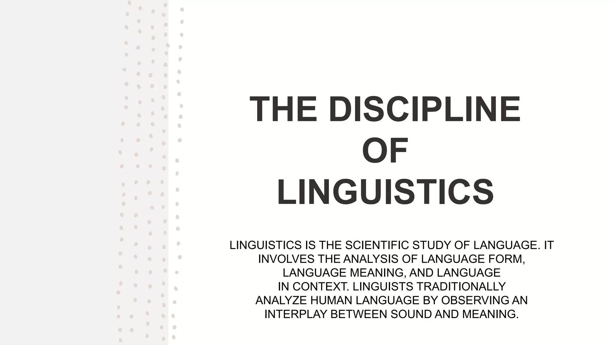 Diss Linguistics | PPTX