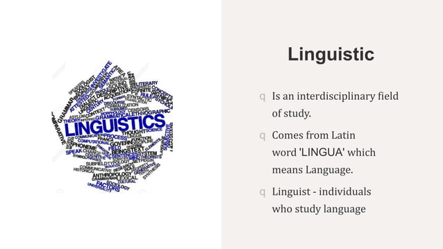 Diss Linguistics | PPTX | Science
