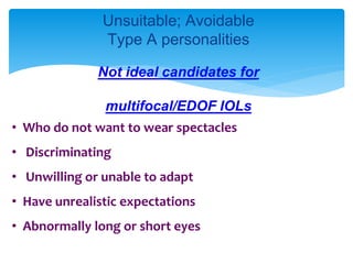 Dissatisfied patient after cataract surgery: How to Avoid | PPTX