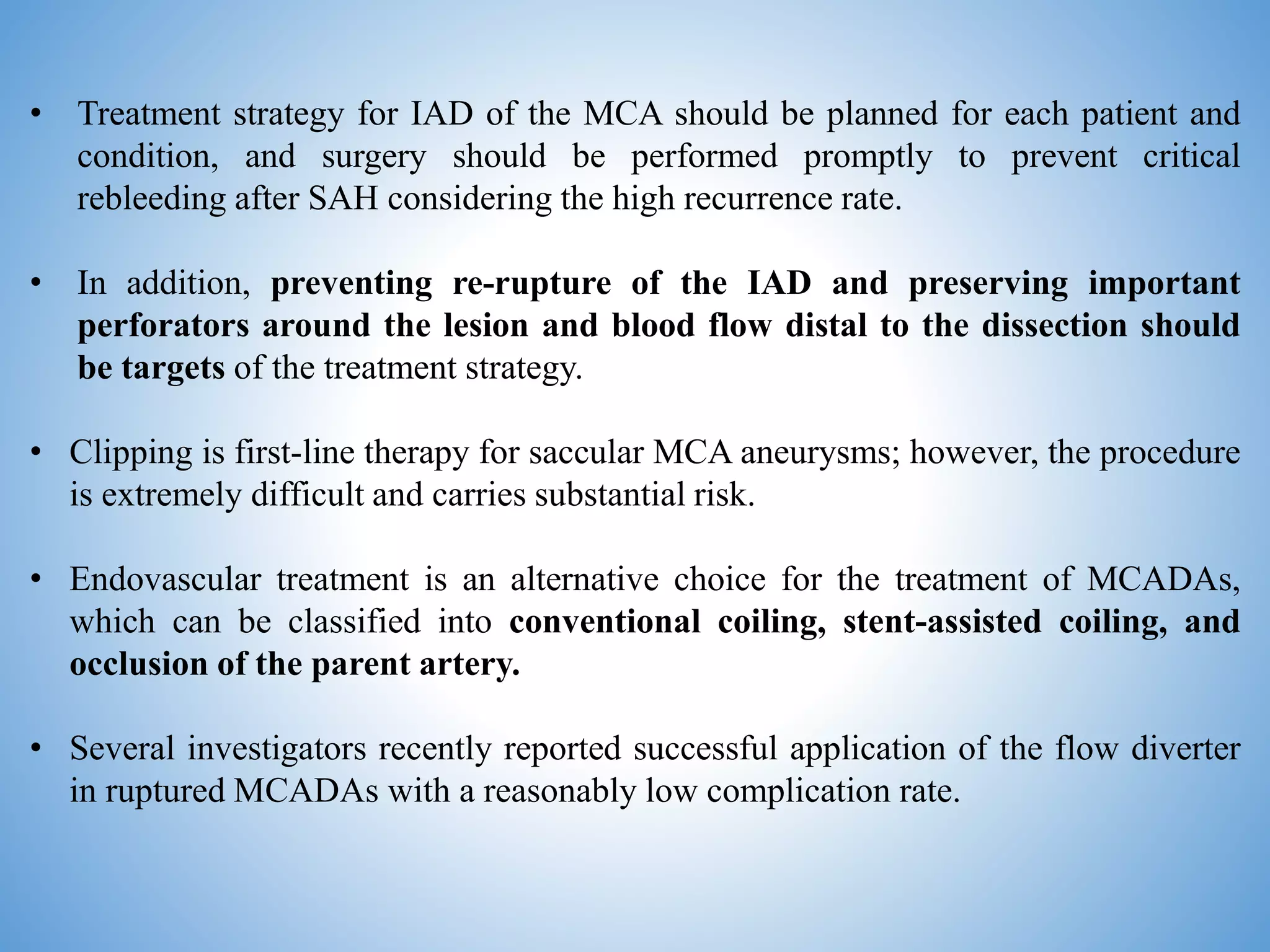 Endovascular Coil Embolization of Dissecting distal MCA Aneurysm with ...
