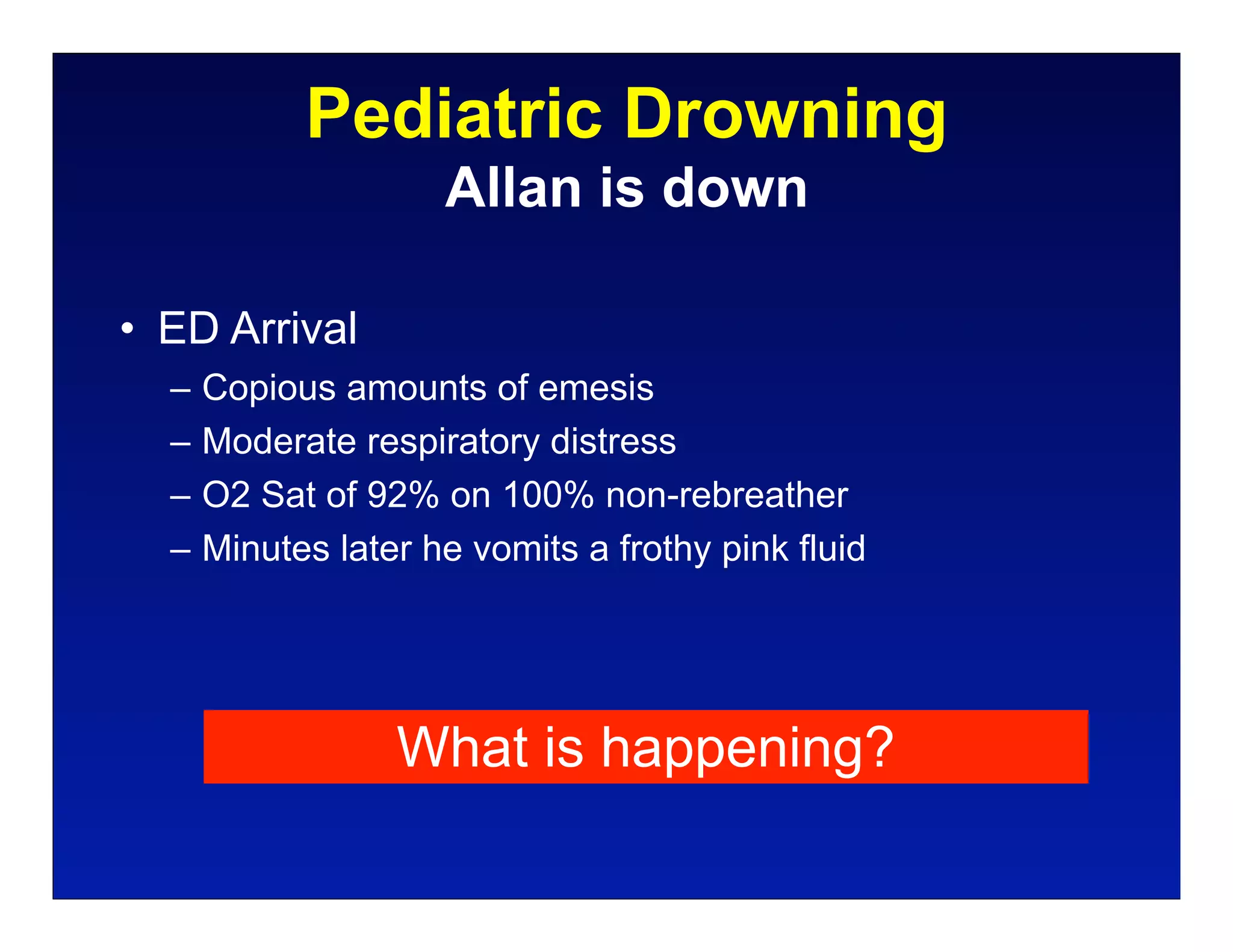 Dissecting the Medical Issues in Pediatric Drowning | PDF