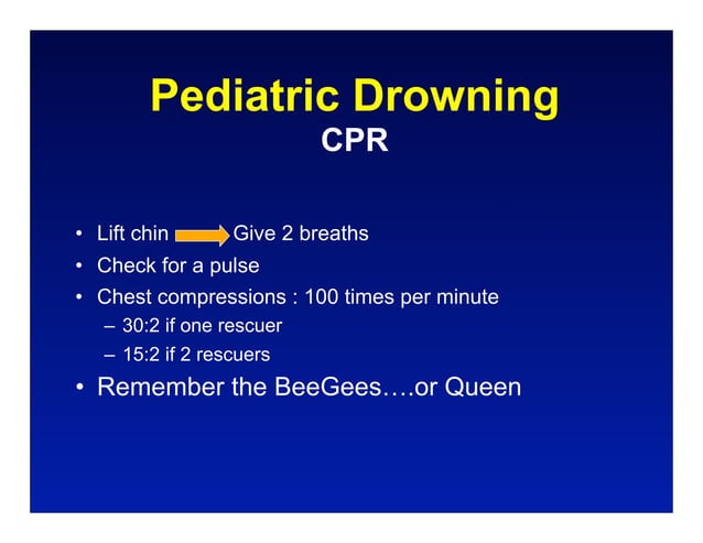 Dissecting the Medical Issues in Pediatric Drowning | PDF | First Aid ...