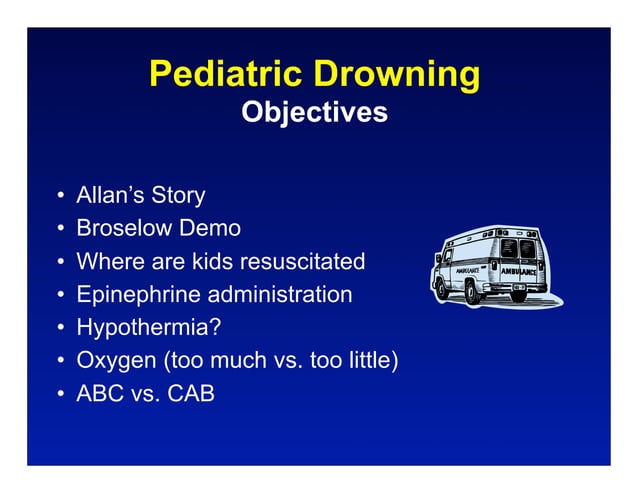 Dissecting the Medical Issues in Pediatric Drowning | PDF | First Aid ...