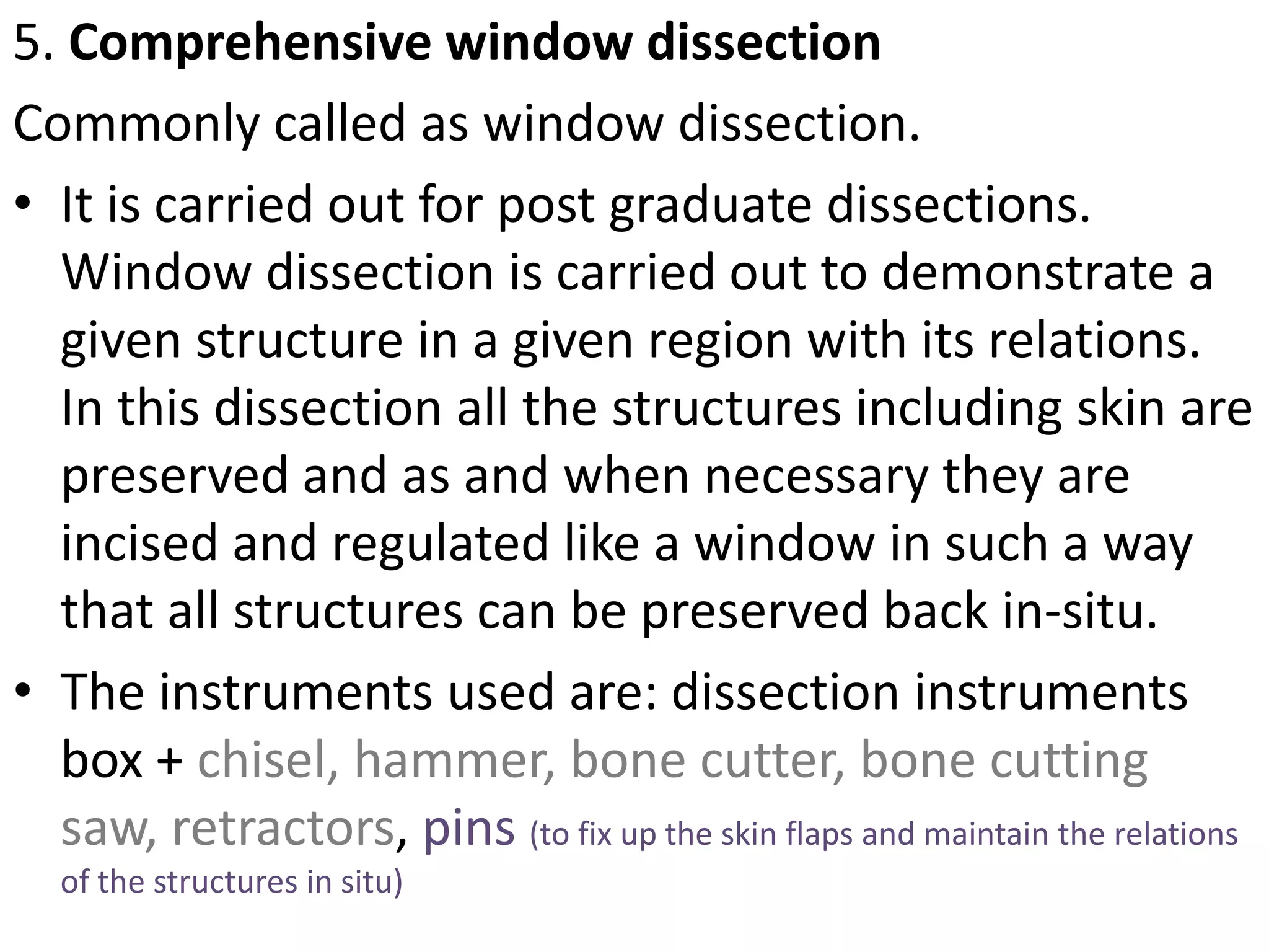 Dissection and instruments | PPTX
