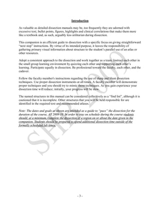 Anatomy Dissection guide | PDF