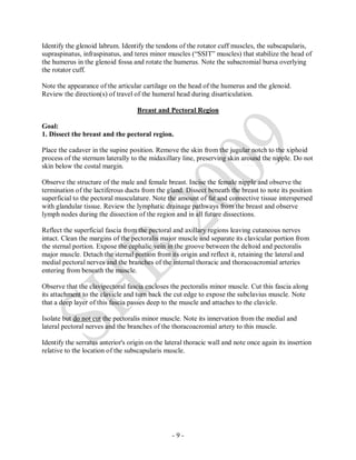 Anatomy Dissection guide | PDF