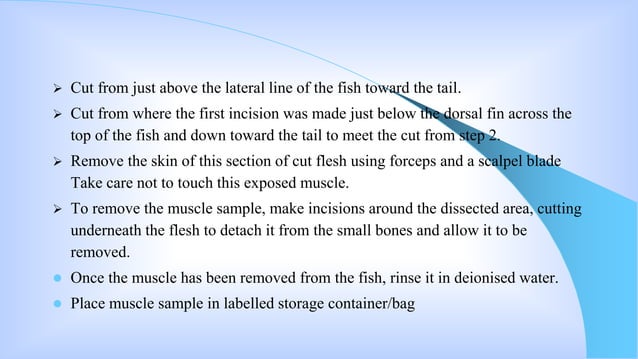 Dissection of internal organs of fish | PPTX