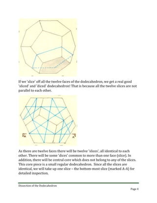Dissection Of The Dodecahedron | DOCX | Physics | Science