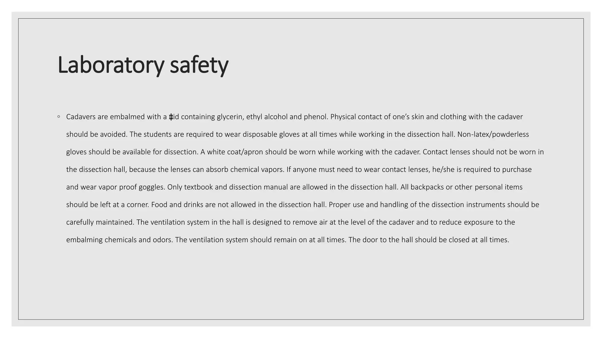 Dissection on dead bodies.pptx presentation | PPTX
