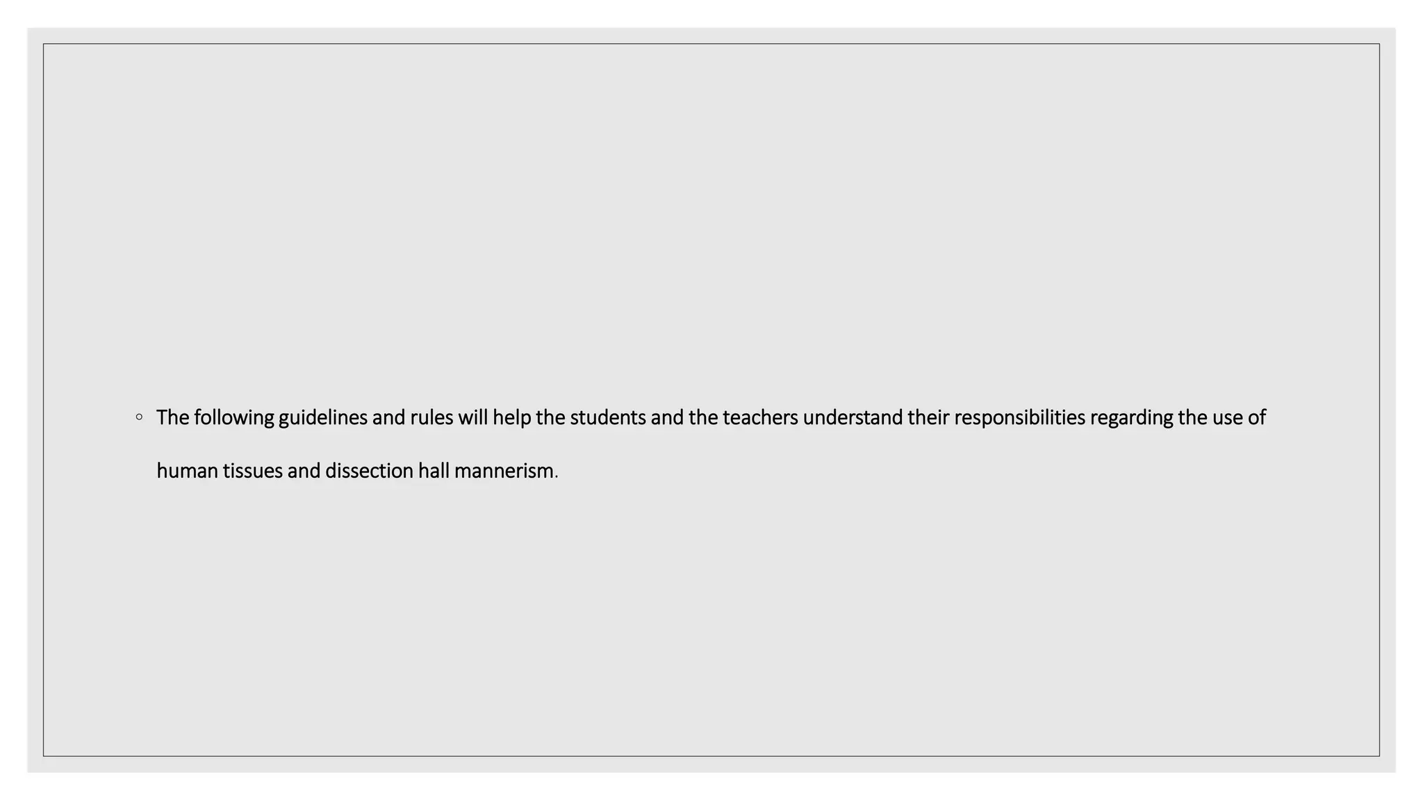 Dissection on dead bodies.pptx presentation | PPTX