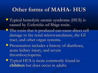 Microangiopathic Haemolytic Anaemia | PPT