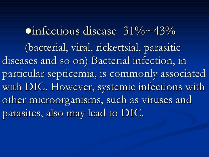Disseminated Intravascular Coagulation
