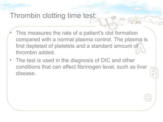 Disseminated intravascular coagulation | PPT