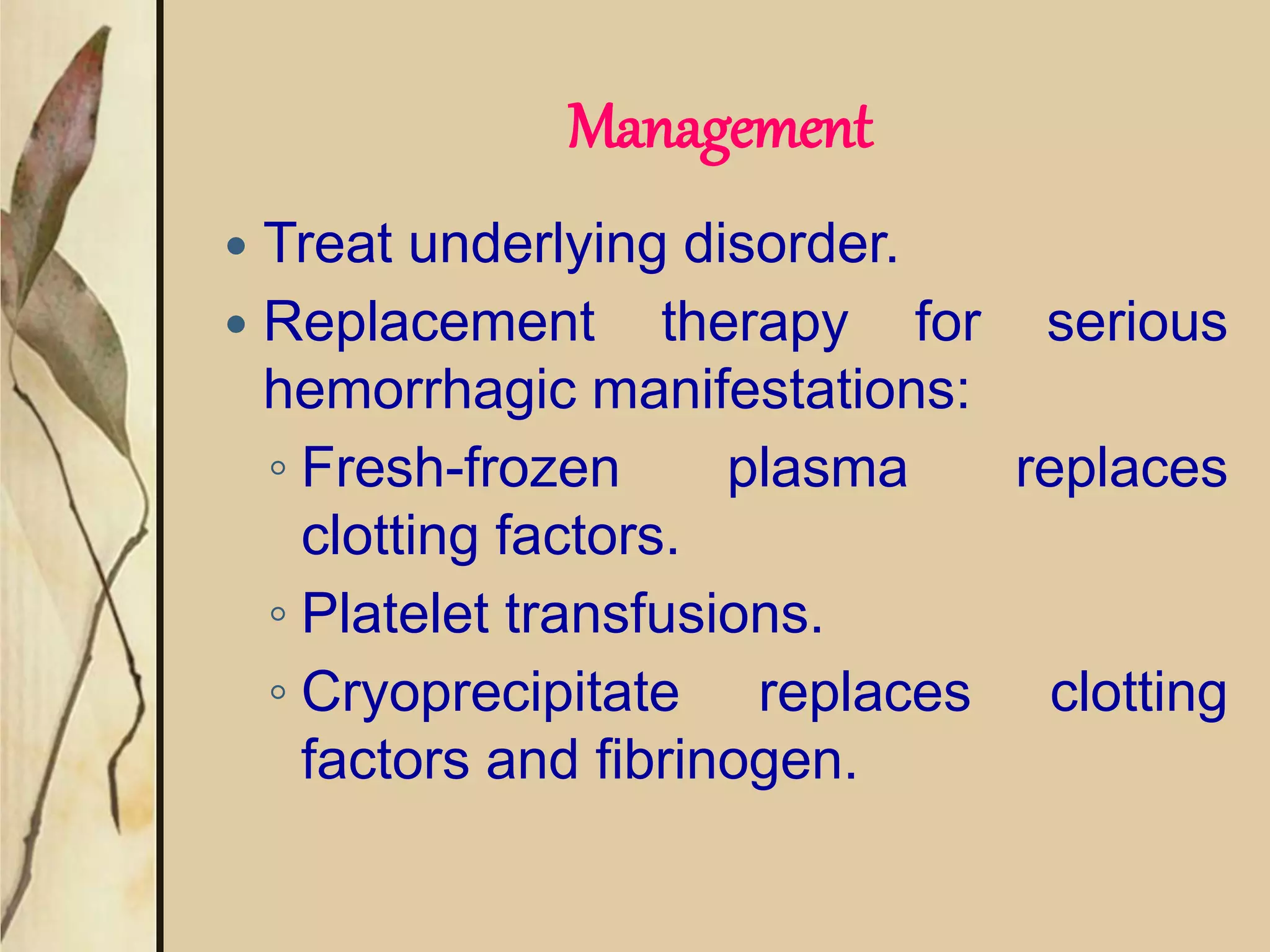 Disseminated intravascular coagulation | PPTX