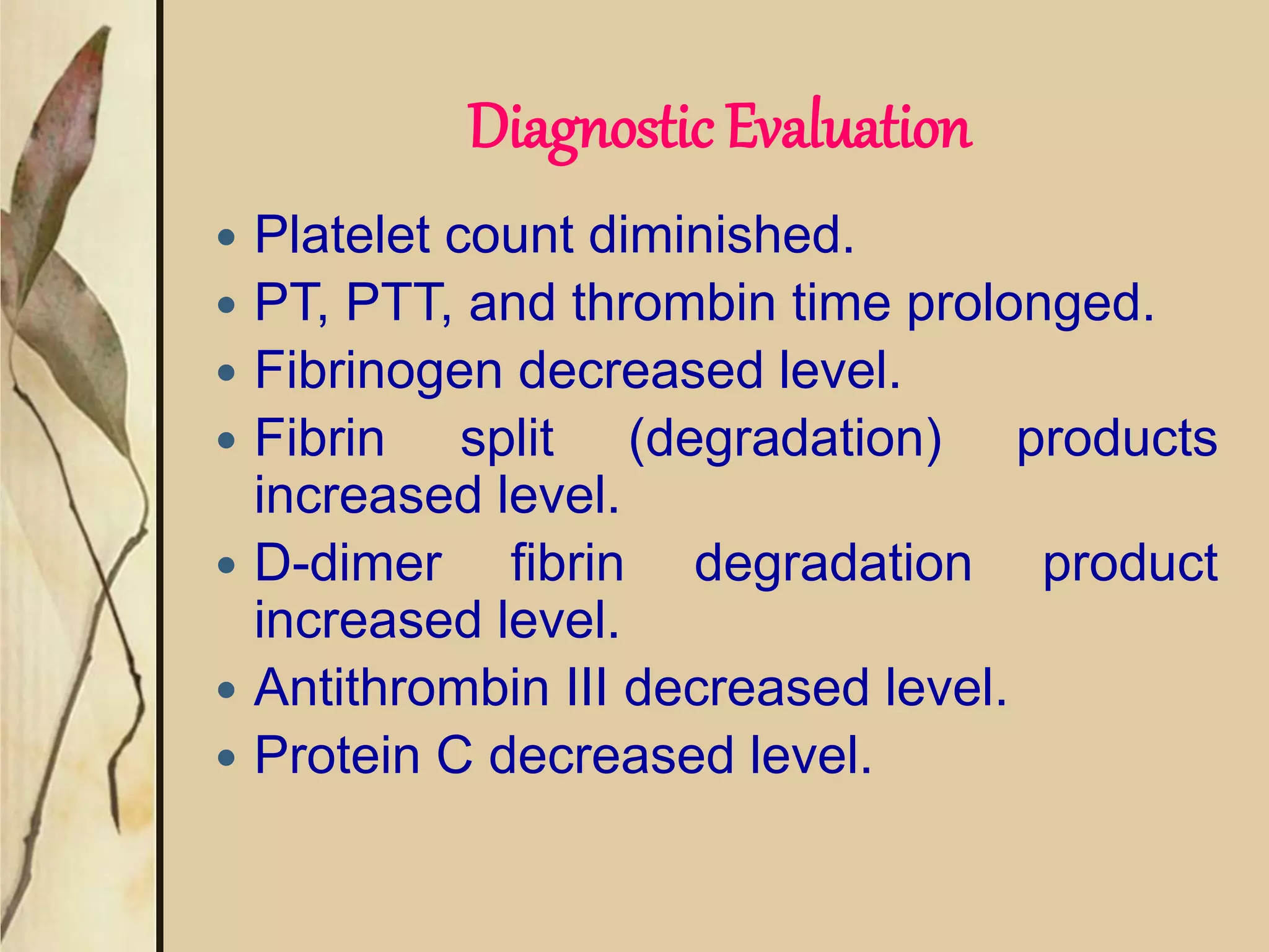 Disseminated intravascular coagulation | PPTX