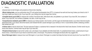 Disseminated intra vascular coagulation | PPTX