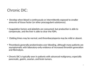 Comprehensive Overview of Disseminated Intravascular Coagulation (DIC ...