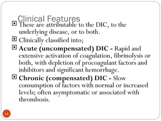 DISSEMINATED INTRAVASCULAR COAGULATION - Lecture.ppt