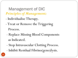 DISSEMINATED INTRAVASCULAR COAGULATION - Lecture.ppt
