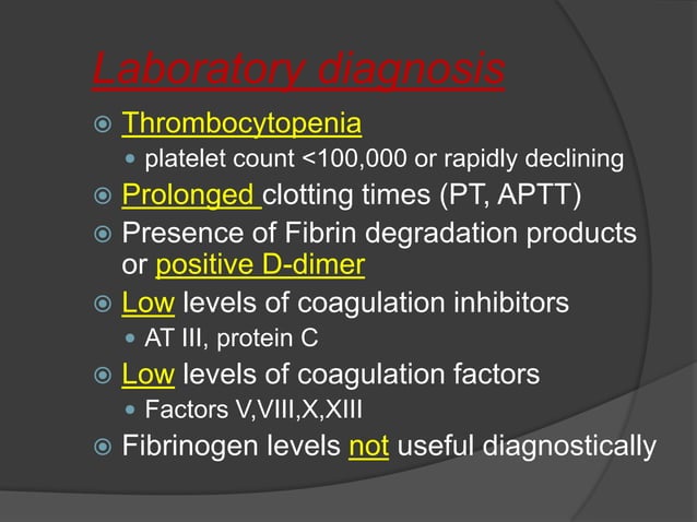 Disseminated intravascular coagulation (dic) | PPTX | Blood Disorders ...