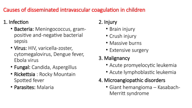 DISSEMINATED INTRAVASCULAR COAGULATION (DIC).pptx | Free Download