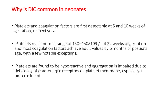 DISSEMINATED INTRAVASCULAR COAGULATION (DIC).pptx | Free Download