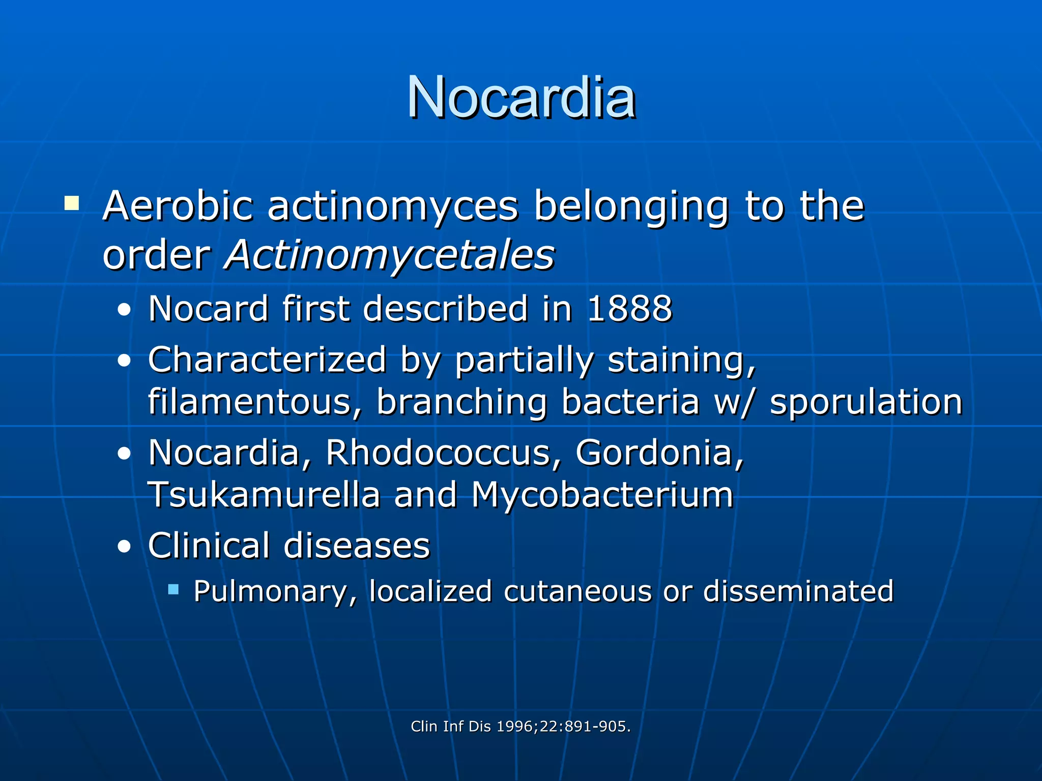 Disseminated Nocardiosis | PPT