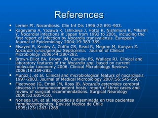 Disseminated Nocardiosis | PPT