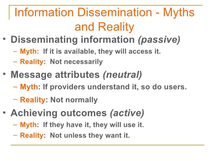 Dissemination Of Information dissemination-of-information