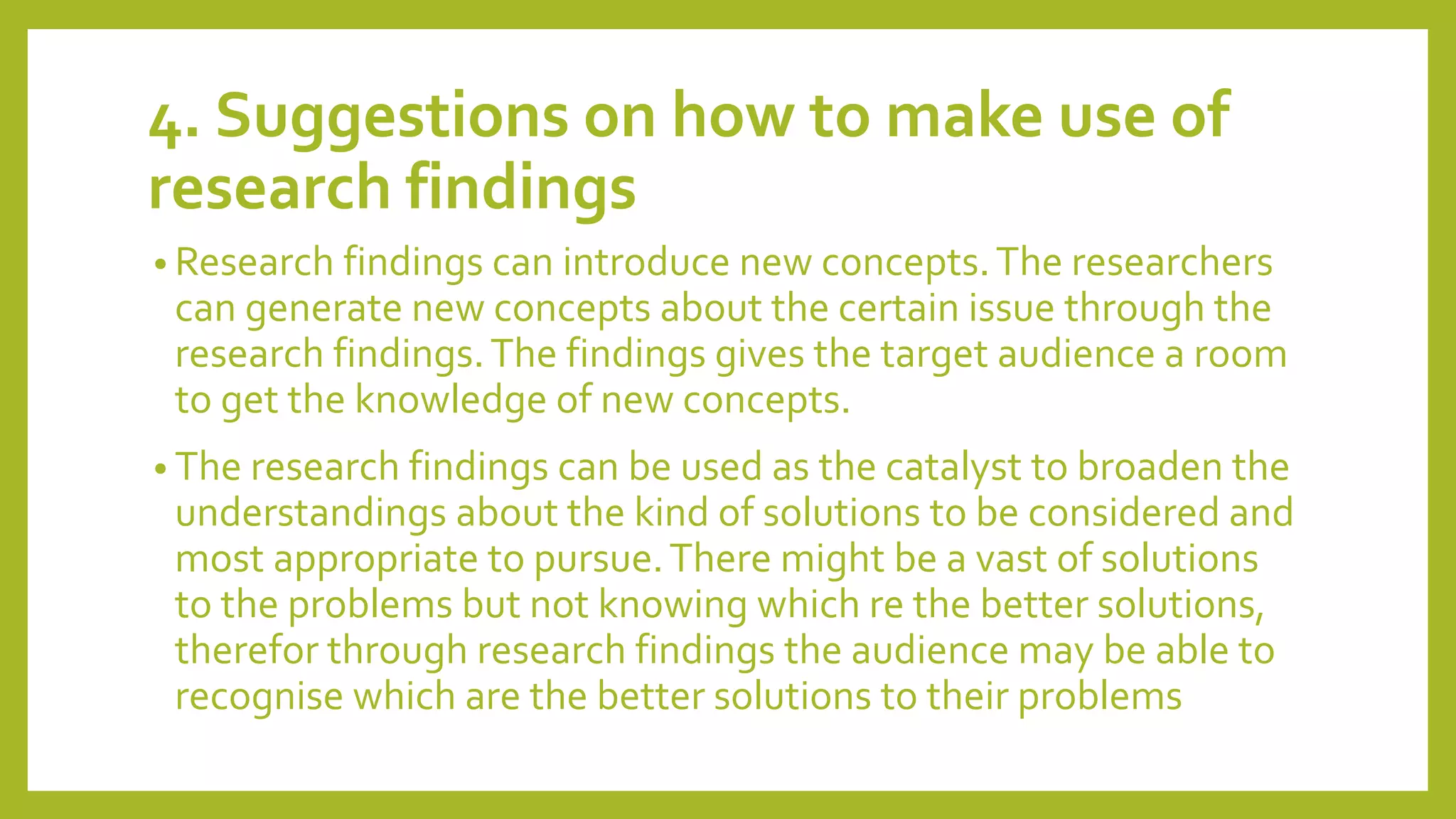 Dissemination of research findings | PPTX