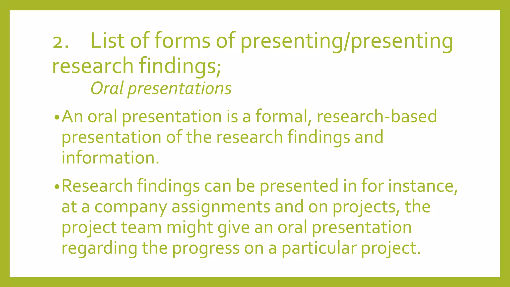 Dissemination of research findings | PPTX