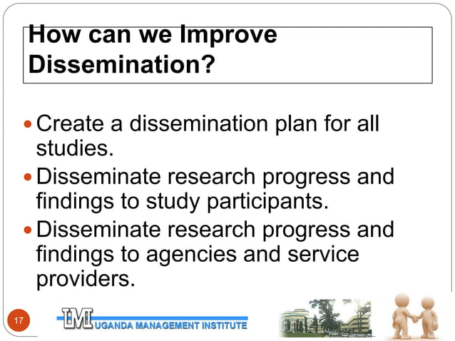 DISSEMINATION OF RESEARCH FINDINGS -Final.pptx | Technology & Computing