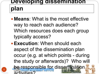 DISSEMINATION OF RESEARCH FINDINGS -Final.pptx