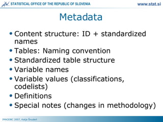 Dissemination: Output Databases | PPT | Databases | Computer Software and Applications