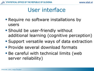 Dissemination: Output Databases | PPT | Databases | Computer Software and Applications