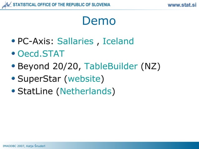 Dissemination: Output Databases | PPT | Databases | Computer Software and Applications
