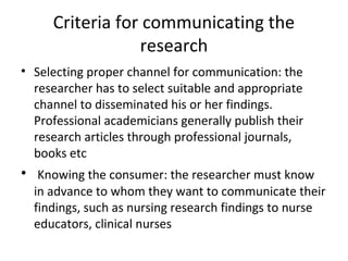 Dissemination phase: step V | PPT