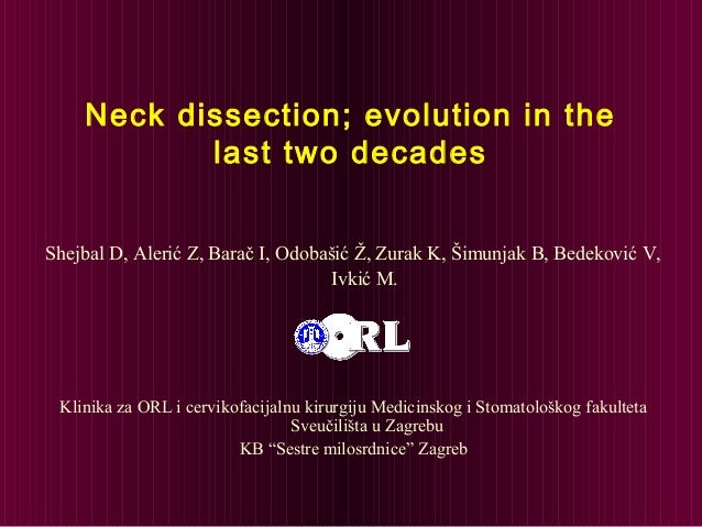 Evolution of the neck dissection in last two decades