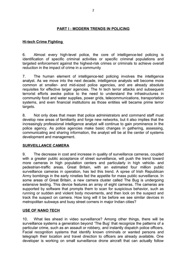 Modern trends in police force | PDF