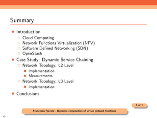 Dynamic composition of virtual network functions in a cloud environment | PDF | Computer ...