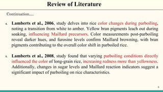 Parboiled rice and its methods, their charateracters | PPTX