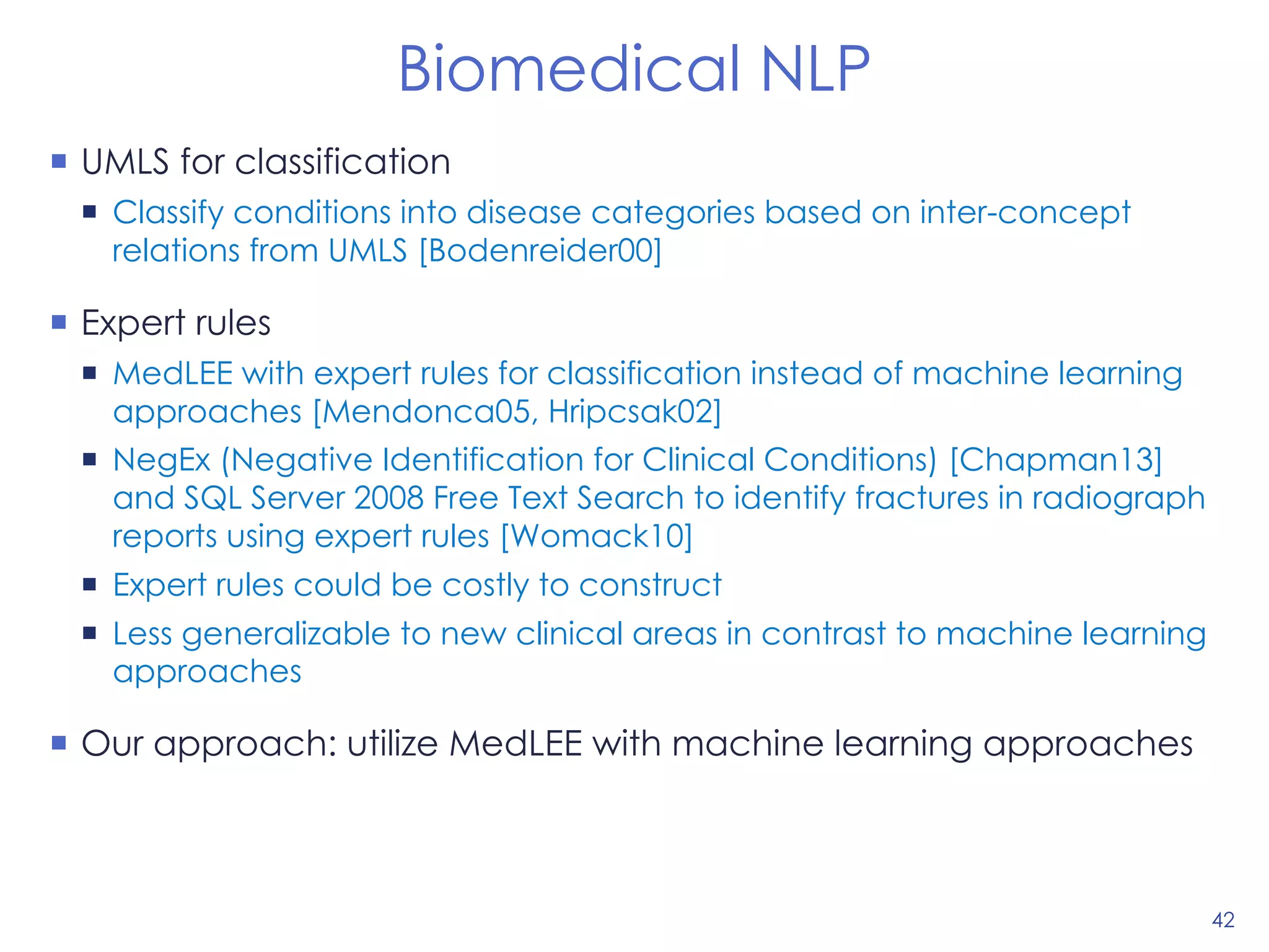 Effective Classification of Clinical Reports: Natural Language Processing-Based and Topic ...