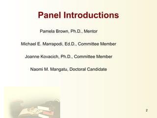 Dissertation oral defense presentation | PPT