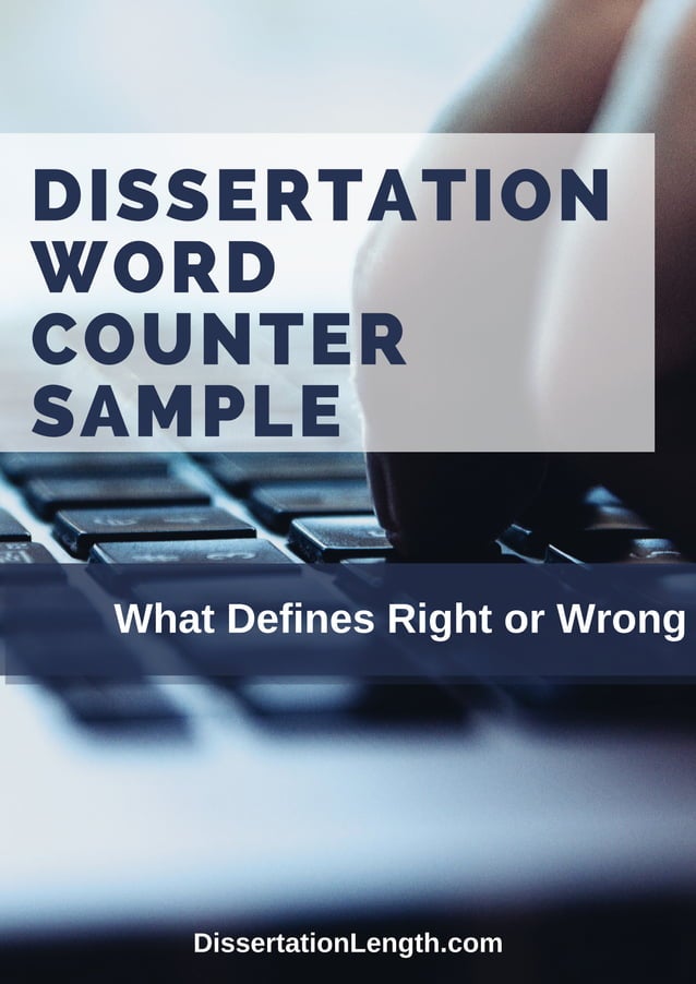 Dissertation Word Counter Sample | PDF