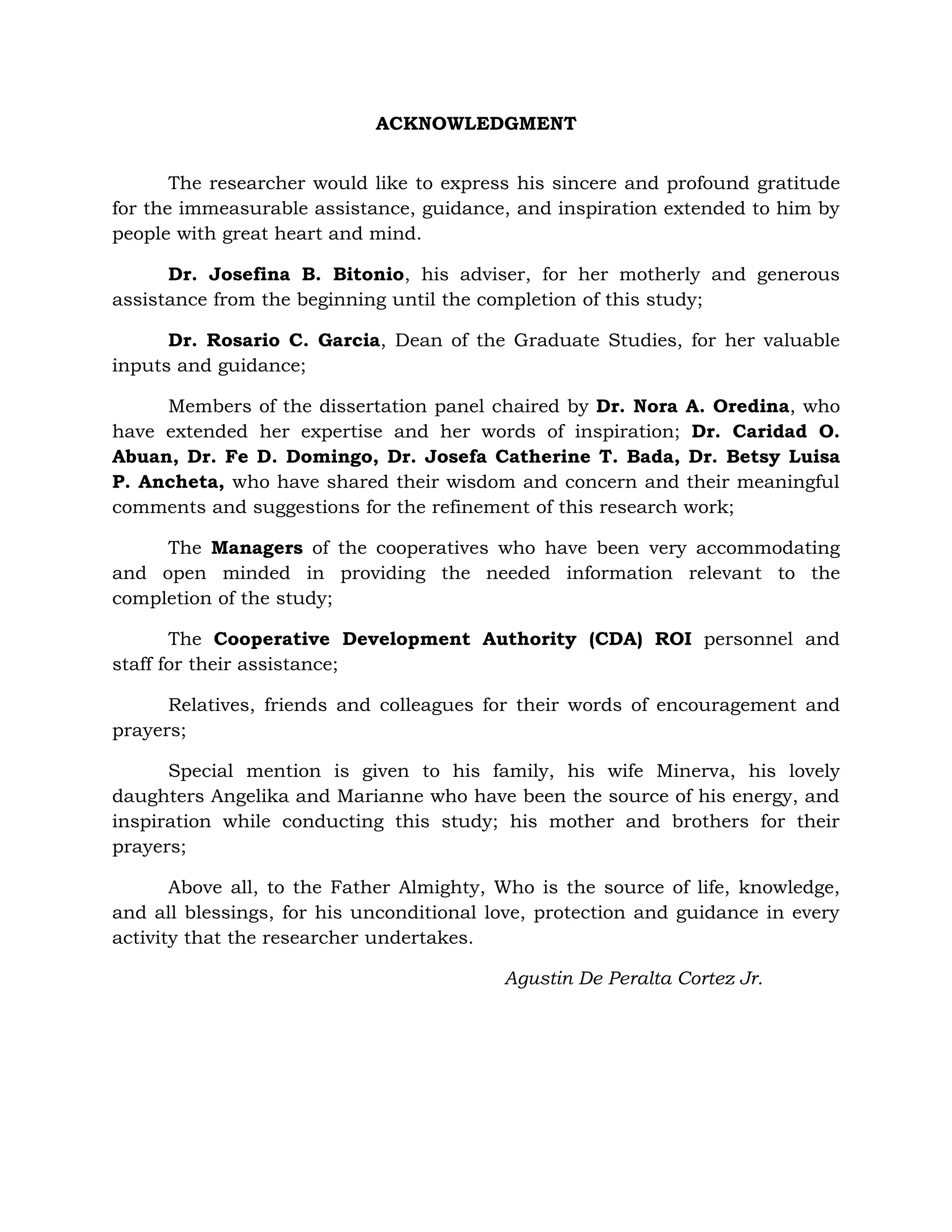 Dissertation Abstract "MANAGEMENT OF MULTI-PURPOSE COOPERATIVES IN ...