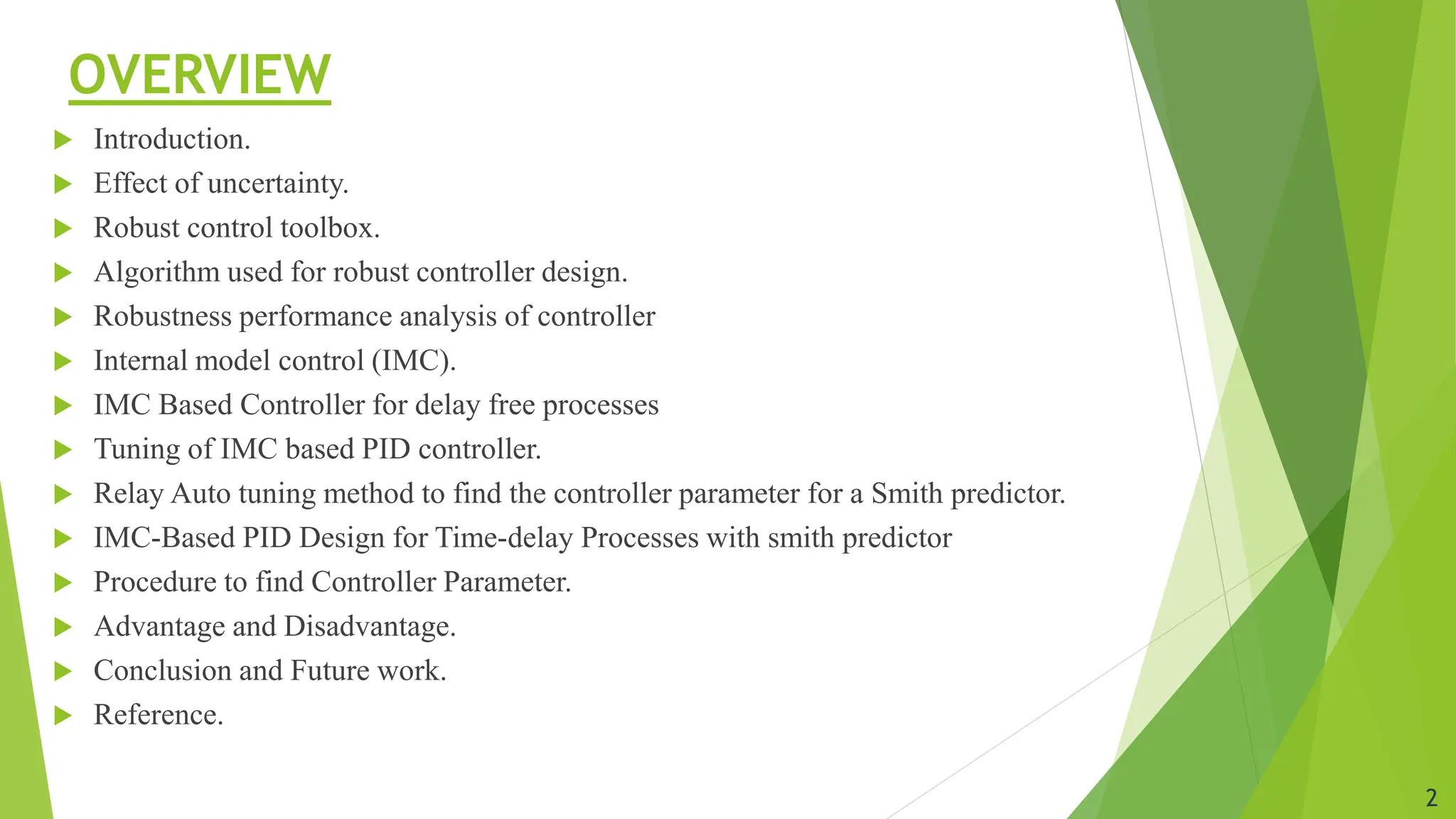 Design of imc based controller for industrial purpose | PPTX
