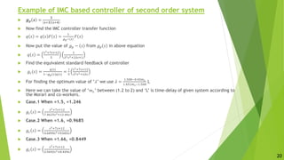 Design of imc based controller for industrial purpose | PPT