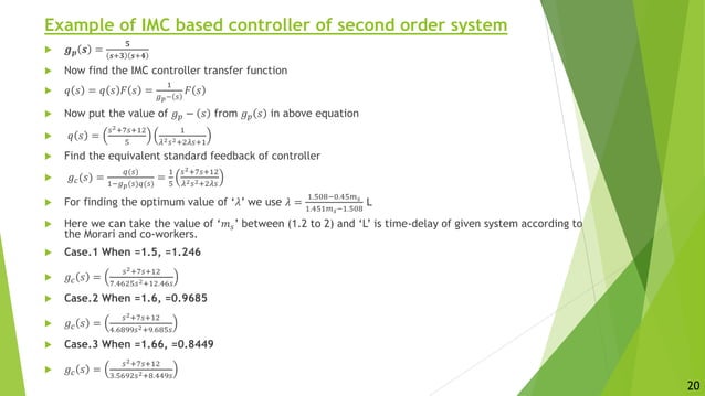 Design of imc based controller for industrial purpose | PPTX | Radio Control | Hobbies & Interests